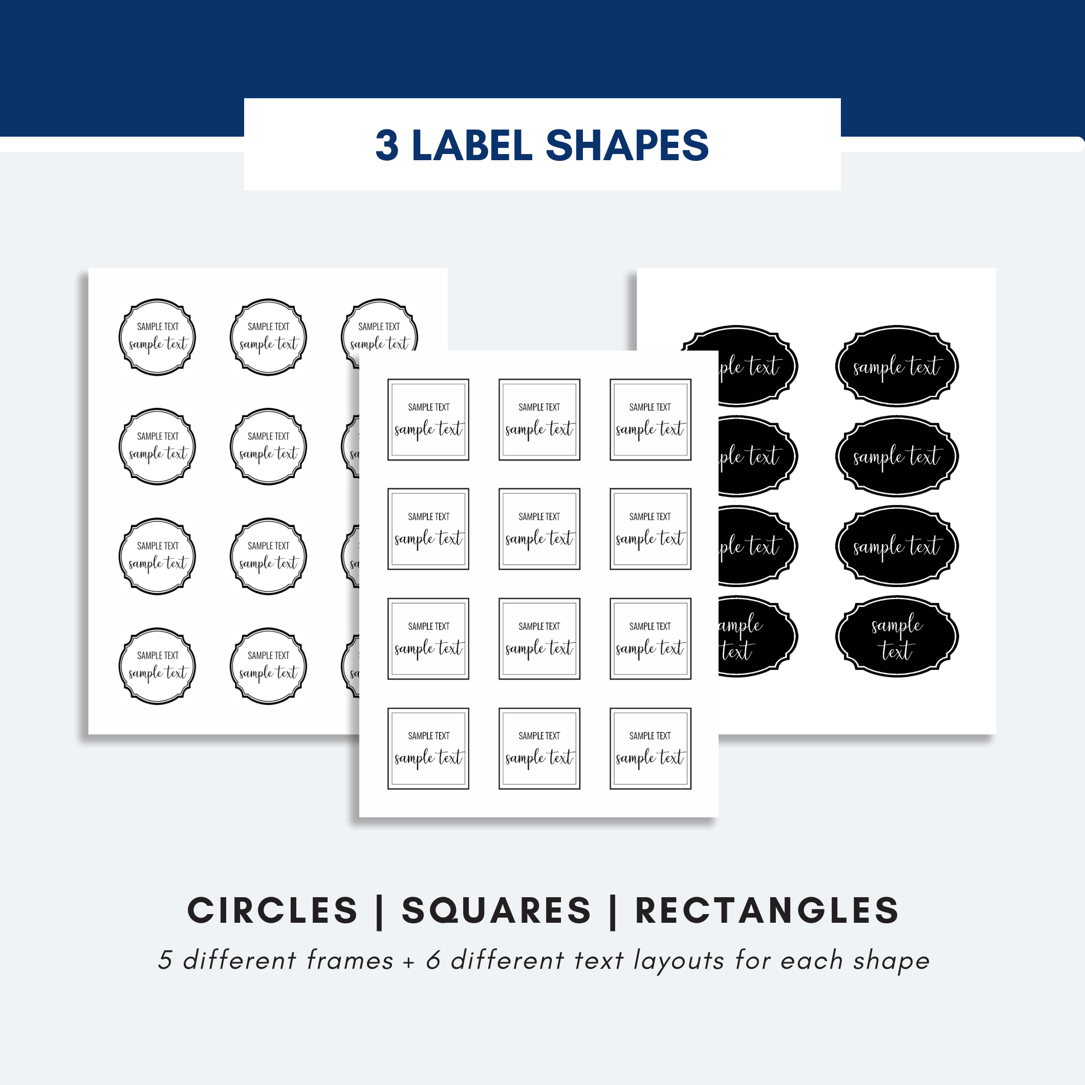 Classic Labels | Printable – The Organization Toolbox