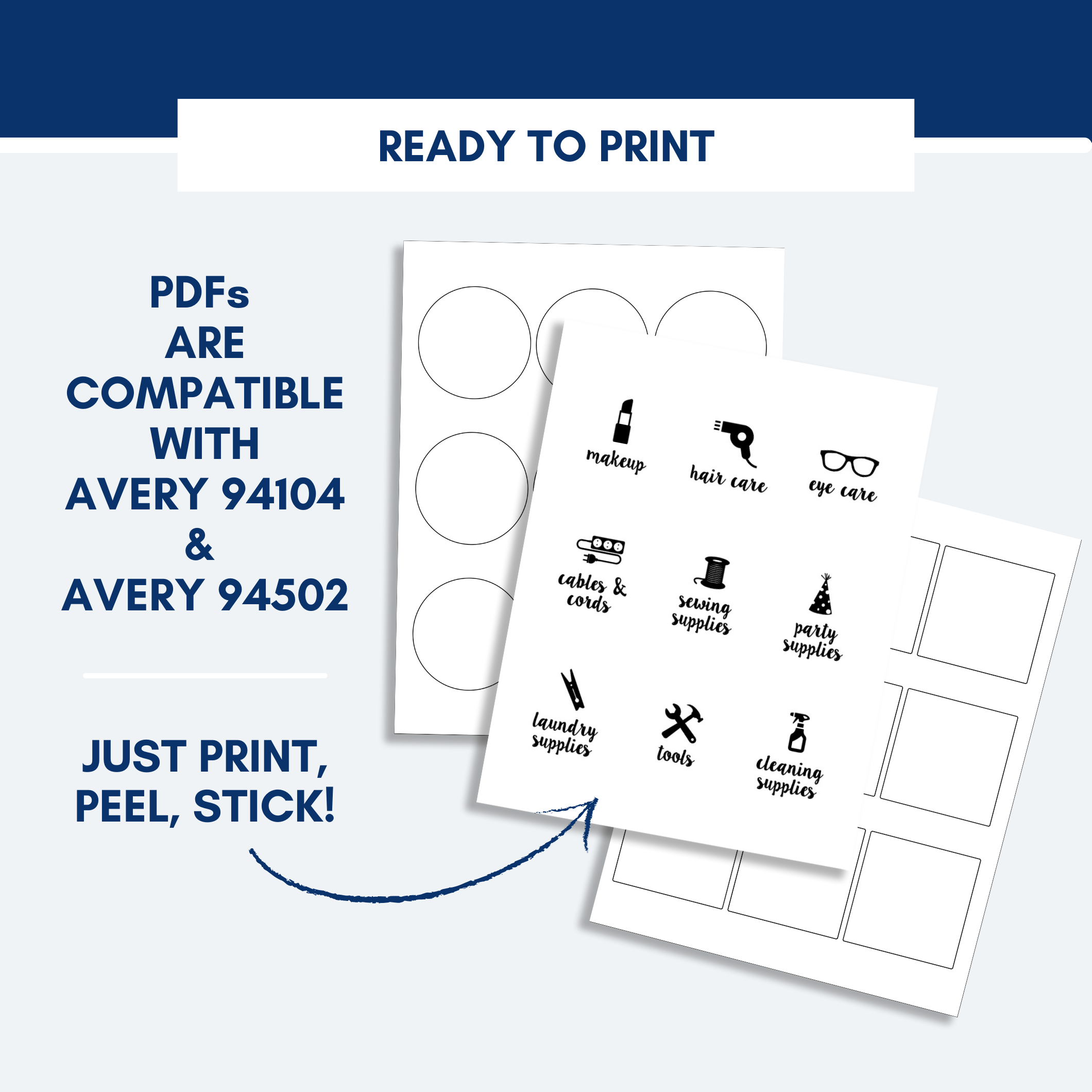 Household Labels | Printable & SVG – The Organization Toolbox