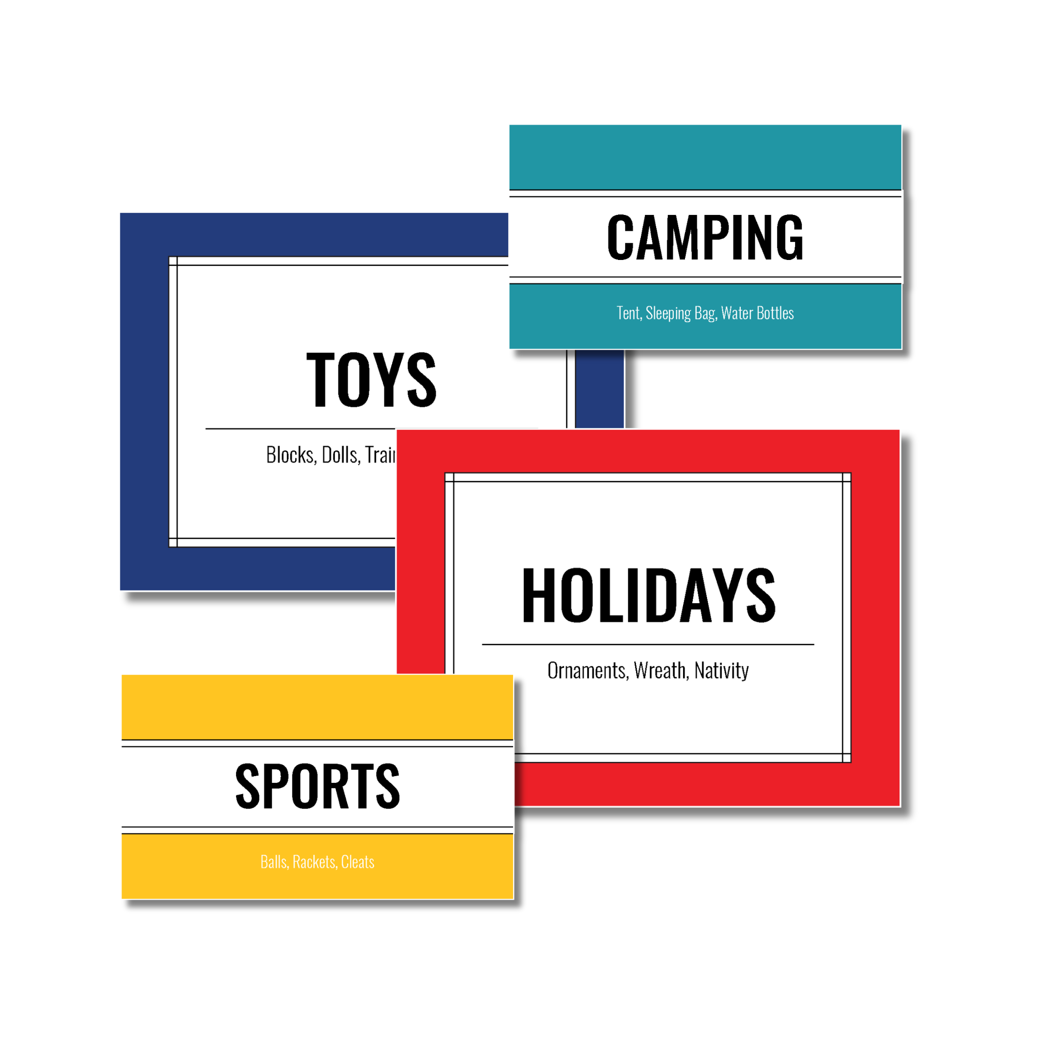 Storage Bin Labels Template | Printable – The Organization Toolbox