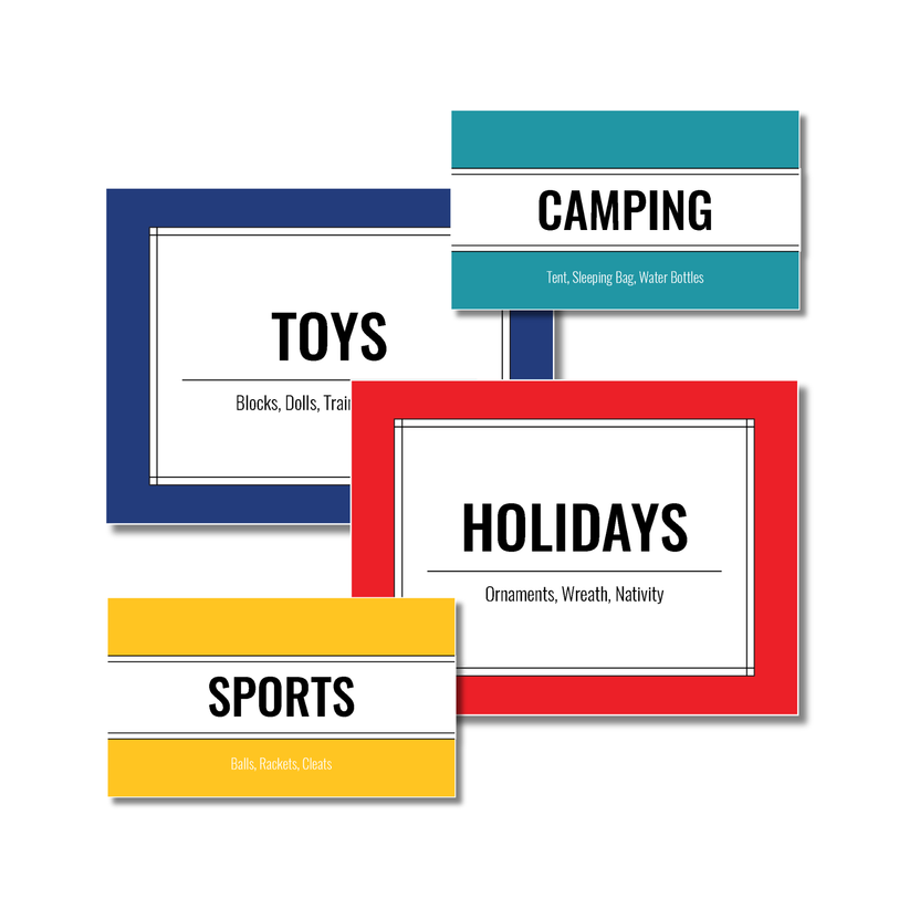 Storage Bin Labels Template | Printable – The Organization Toolbox