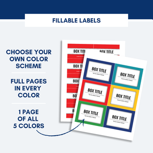 Storage Bin Labels Template | Printable – The Organization Toolbox