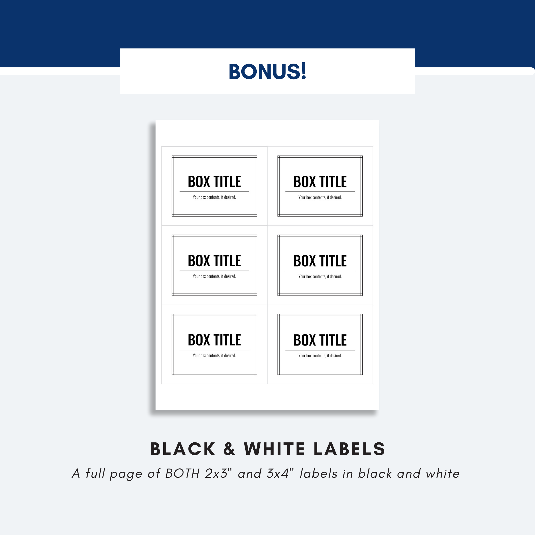 Storage Bin Labels Template | Printable – The Organization Toolbox