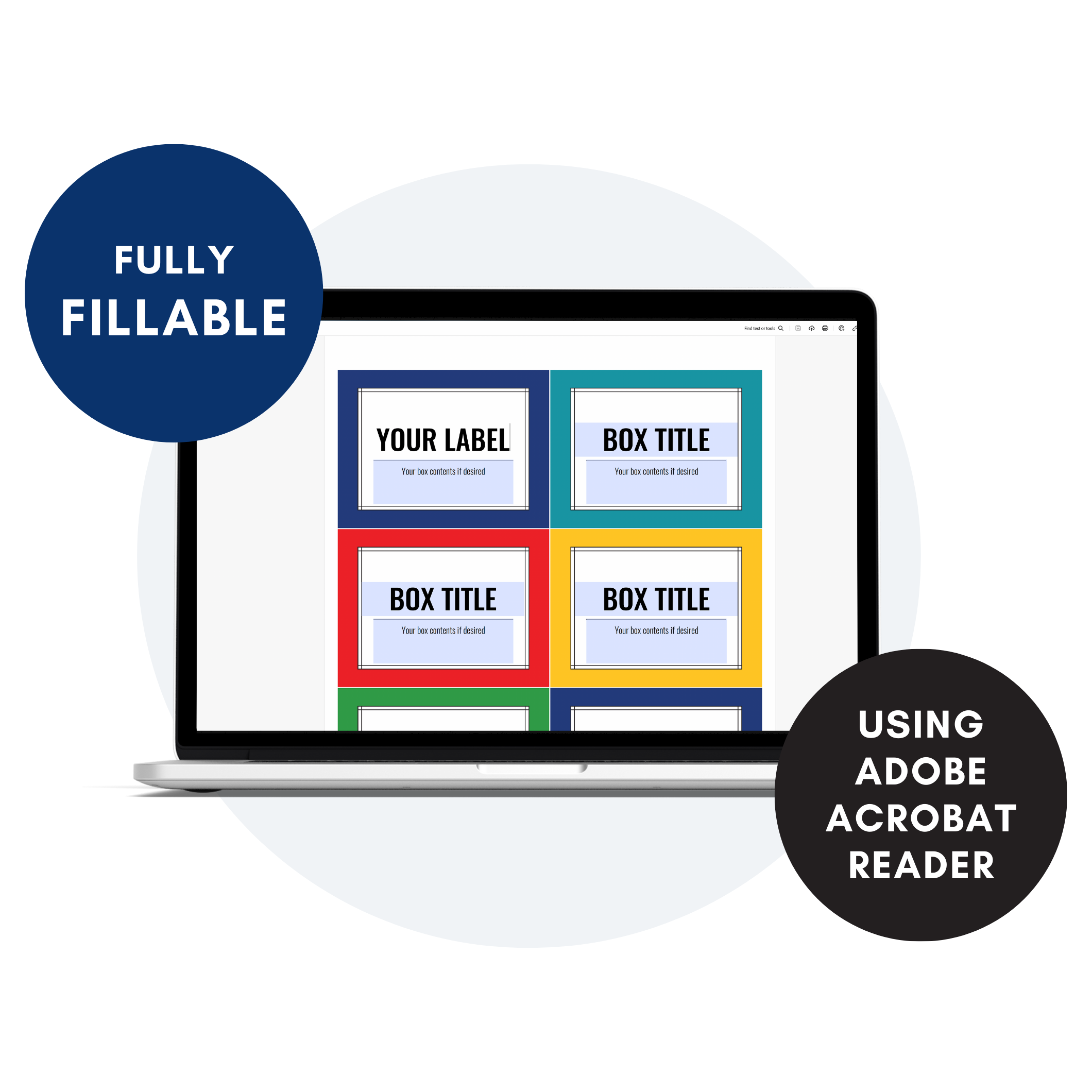 Storage Bin Labels Template | Printable – The Organization Toolbox