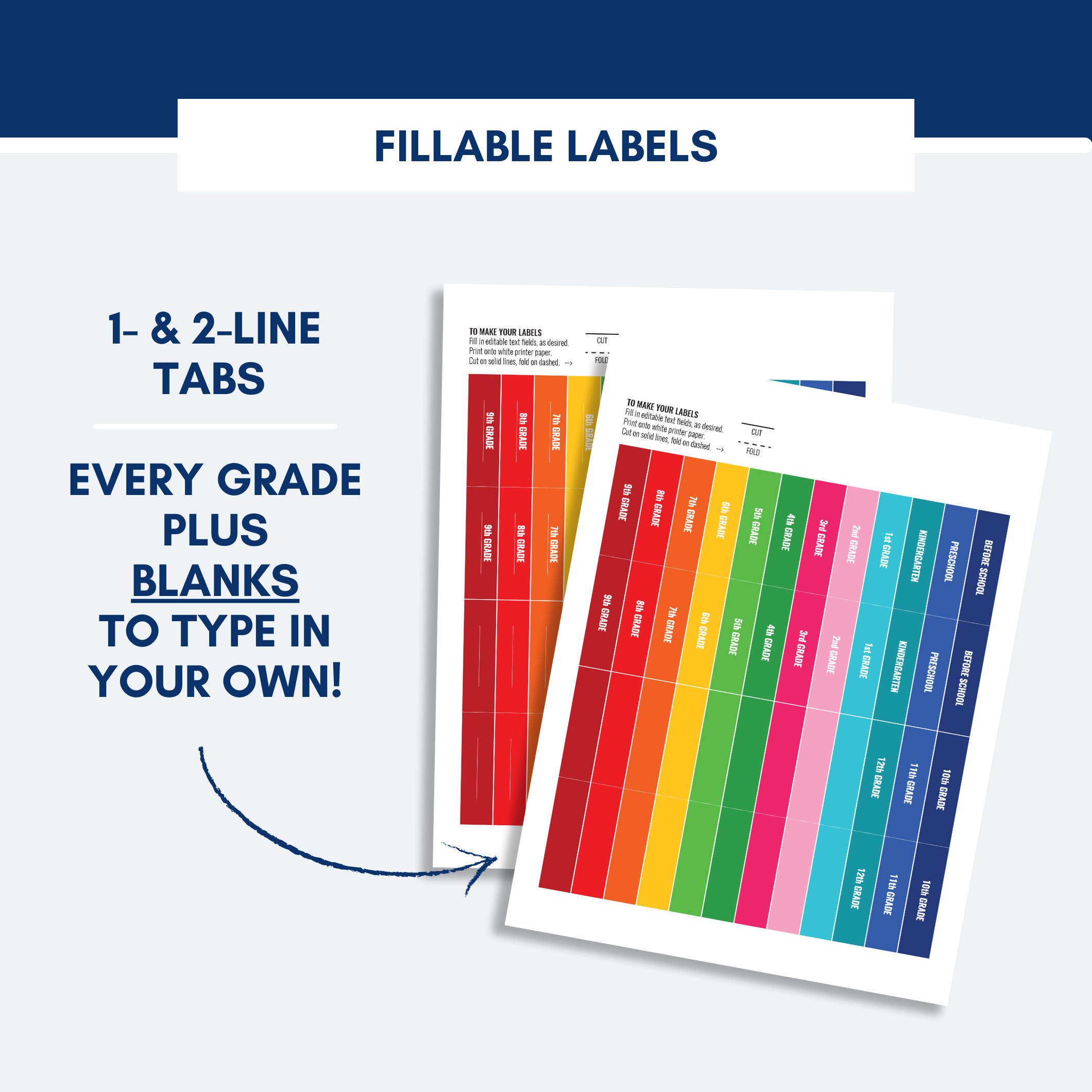School Memory Box Labels | Printable – The Organization Toolbox