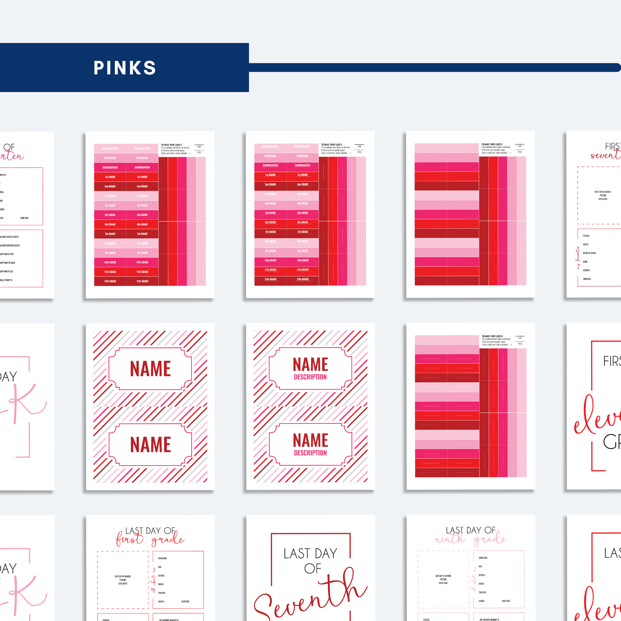 School Memory Box Labels | Printable – The Organization Toolbox