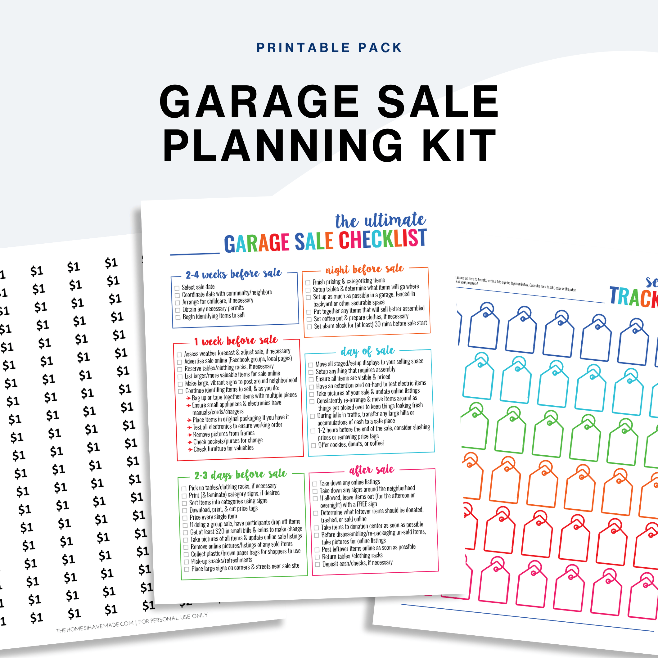 Ultimate Garage Sale Planning Kit – The Organization Toolbox