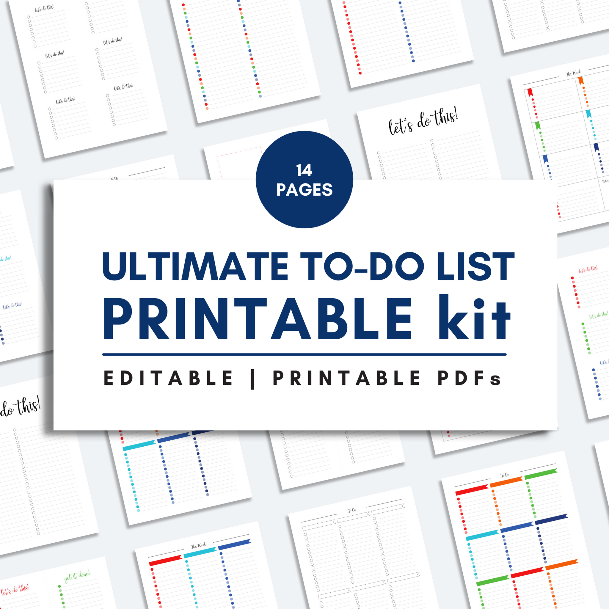 ULTIMATE TO DO LISTS Printable Kit – The Organization Toolbox