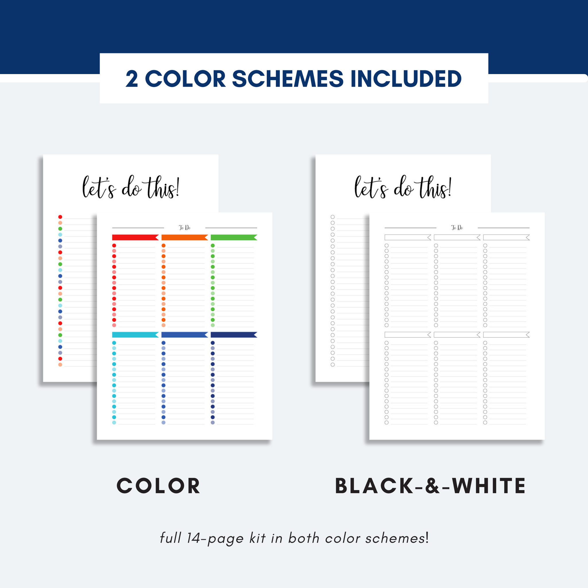 ULTIMATE TO DO LISTS Printable Kit – The Organization Toolbox