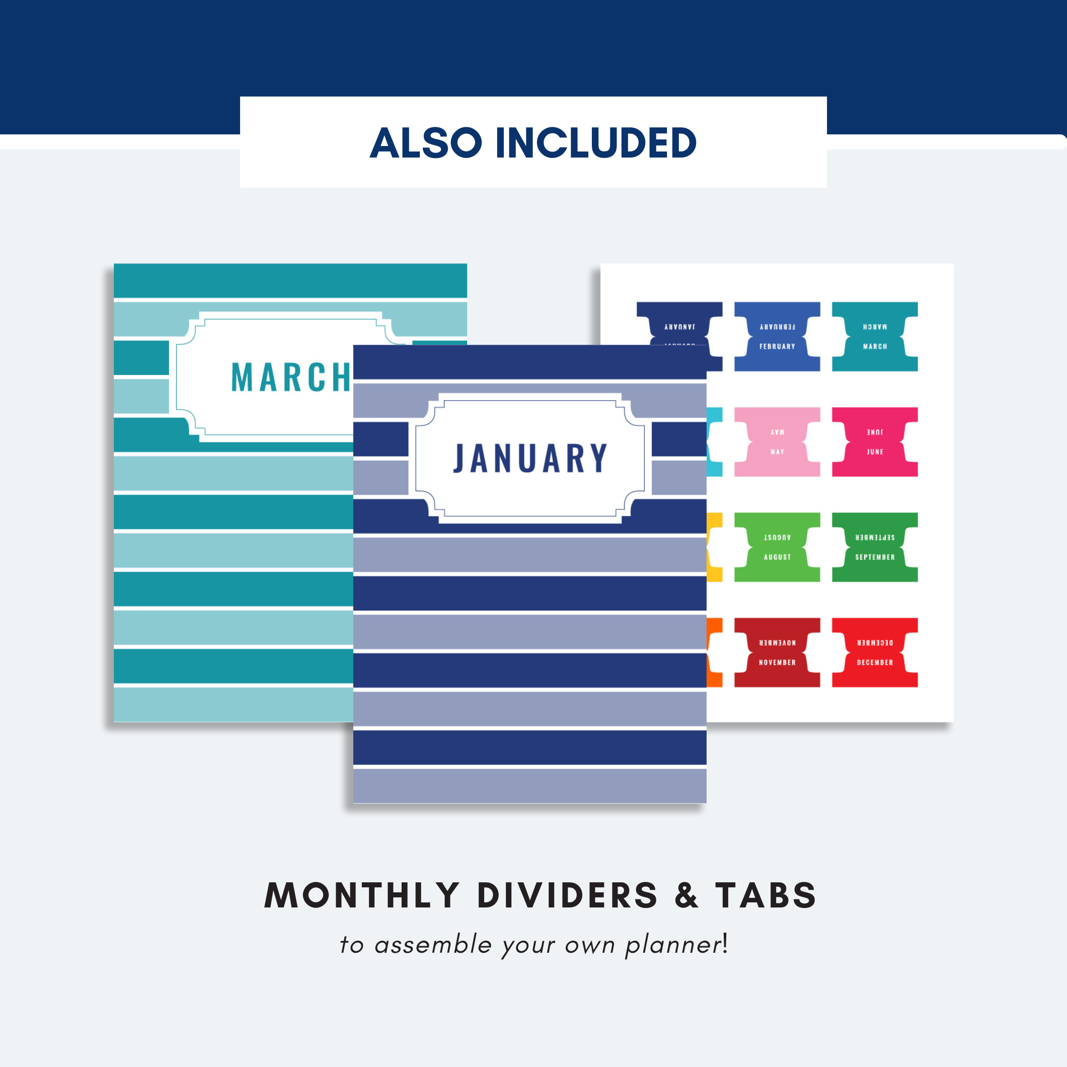 Undated Calendars Printable Pack – The Organization Toolbox