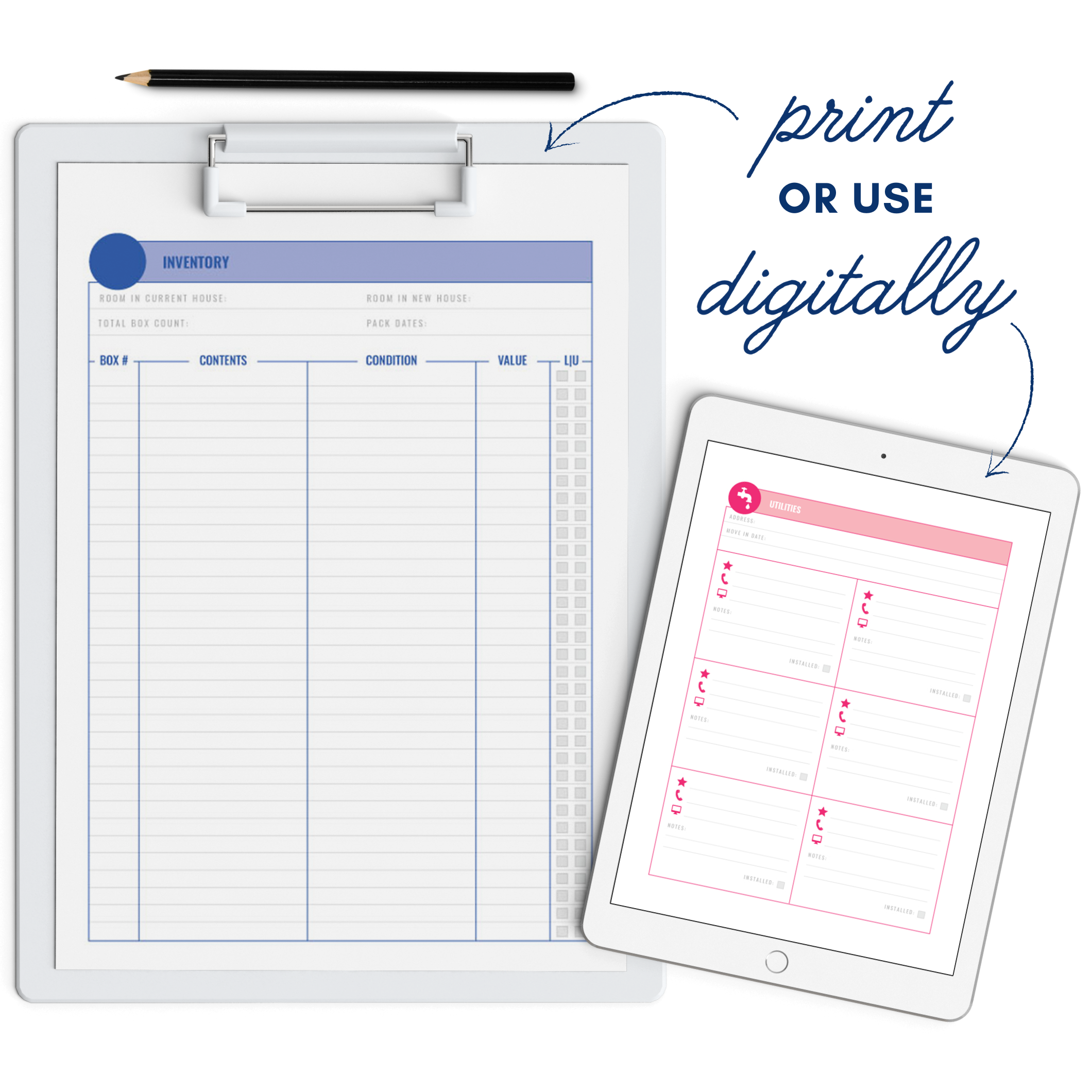 SMOOTH MOVE Printable Pack – The Organization Toolbox
