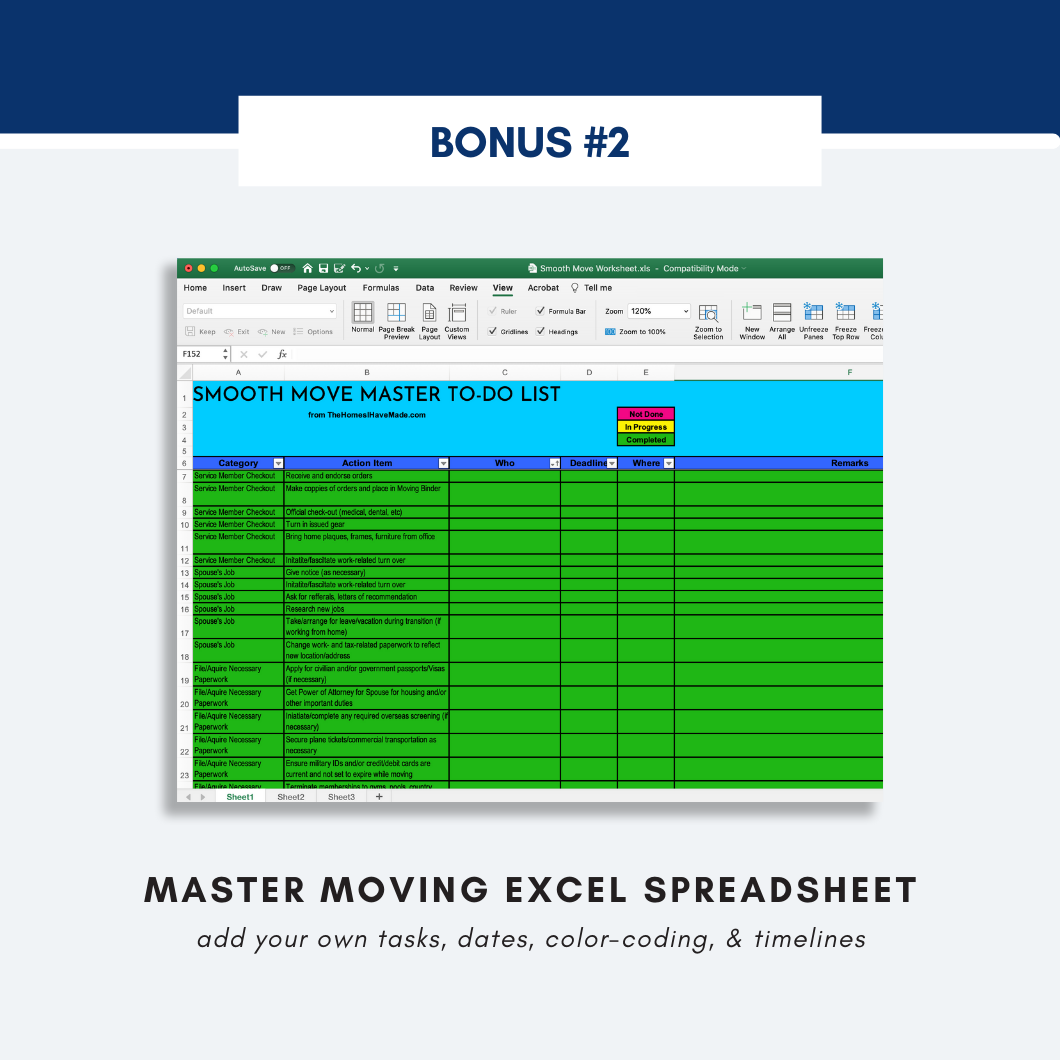 SMOOTH MOVE Printable Pack – The Organization Toolbox