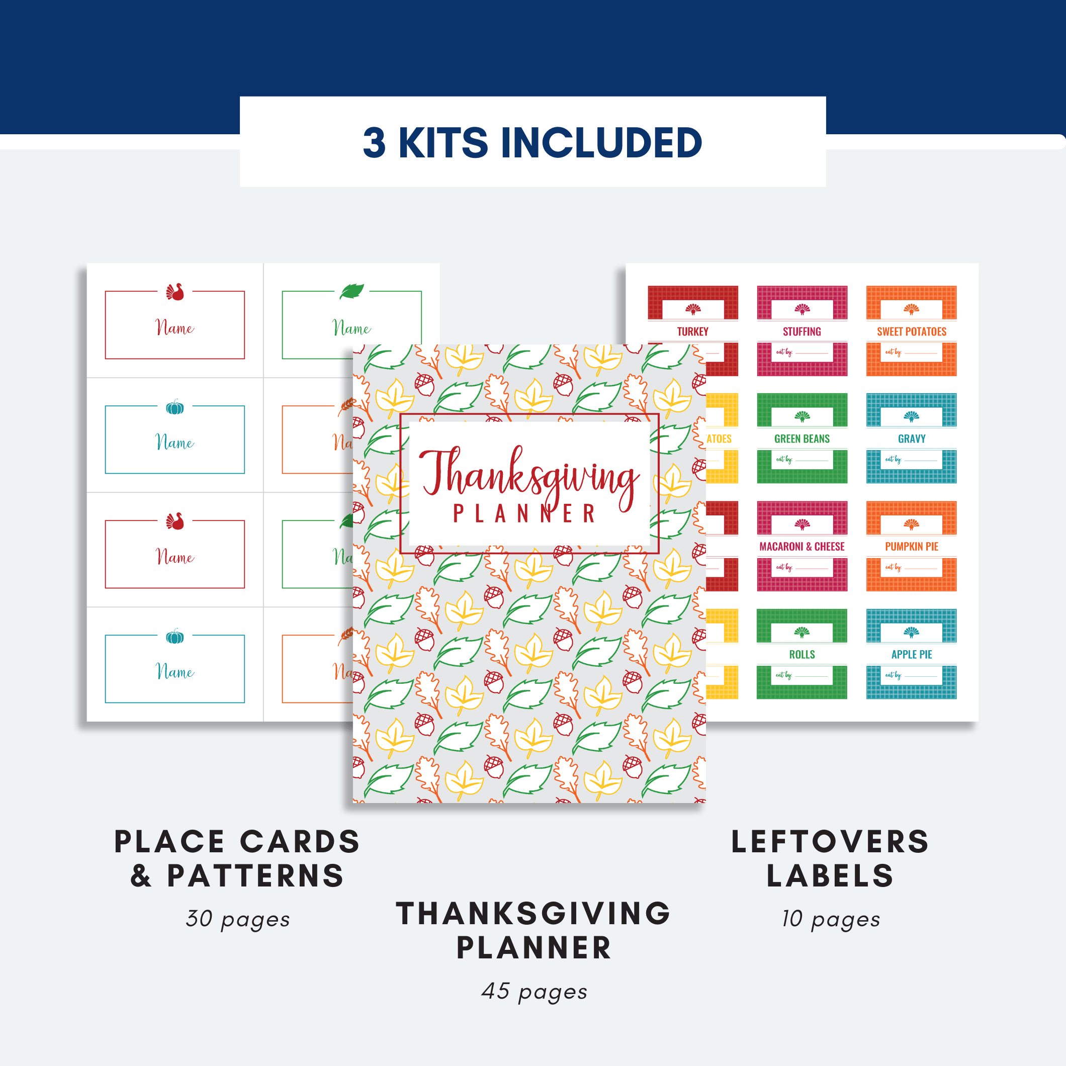 THANKSGIVING Printable Pack – The Organization Toolbox