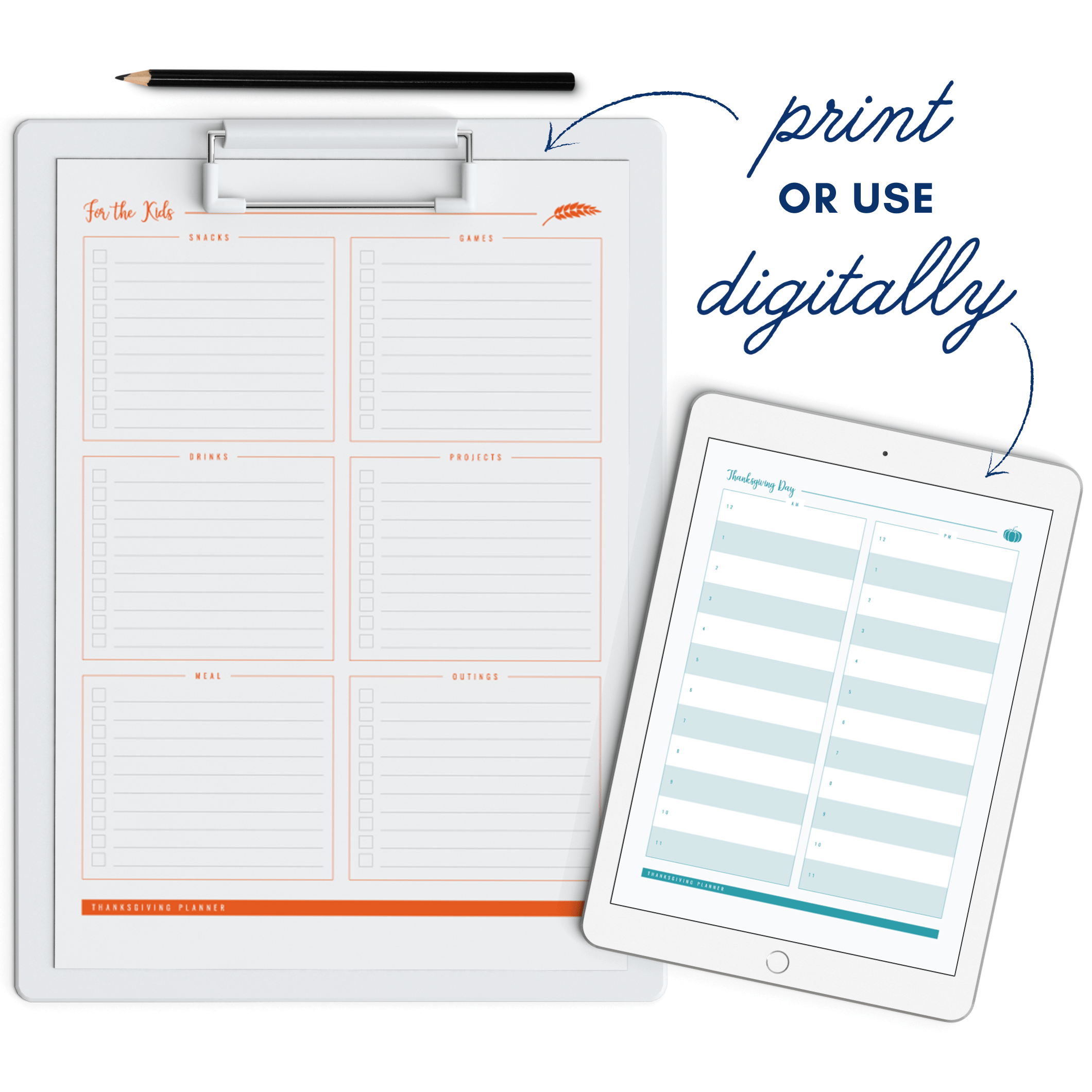 THANKSGIVING Printable Pack – The Organization Toolbox