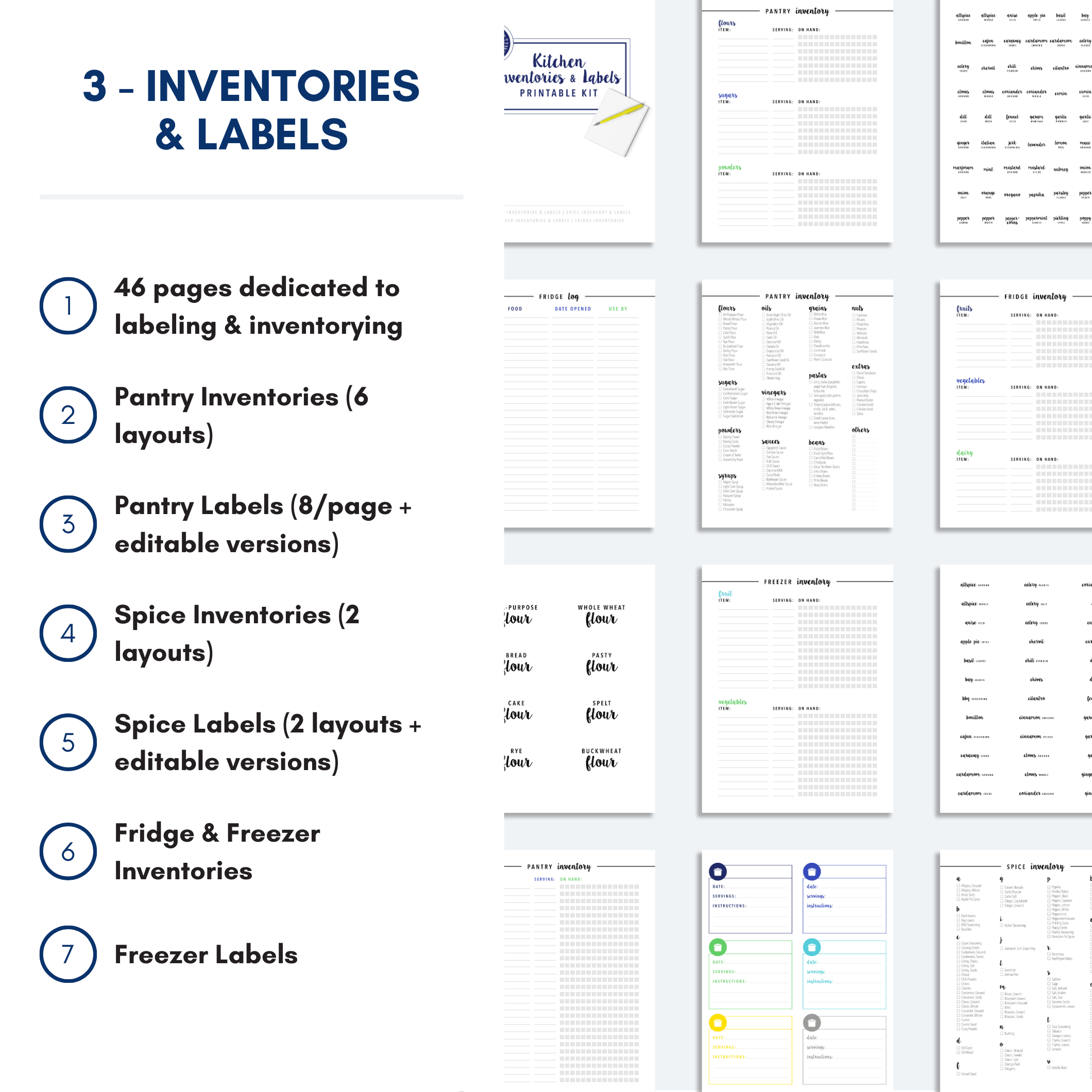 ULTIMATE KITCHEN Printable Pack – The Organization Toolbox